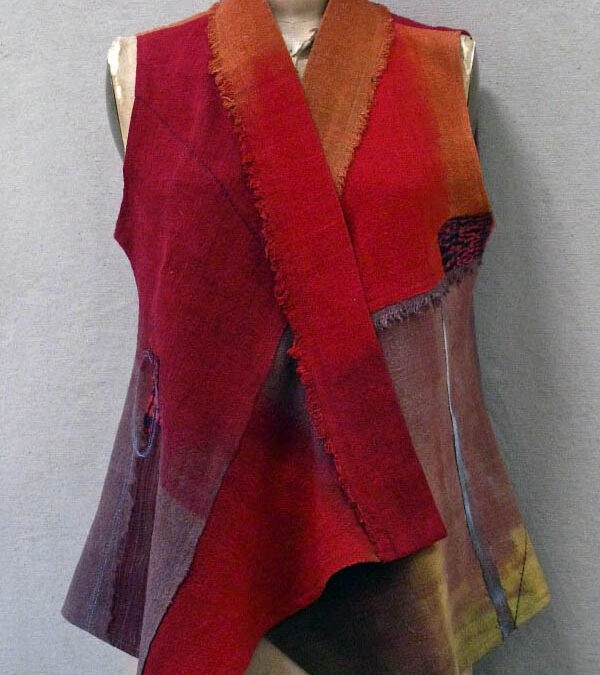 EF Vest Ruby in Mixed Silks | Holly Badgley Design